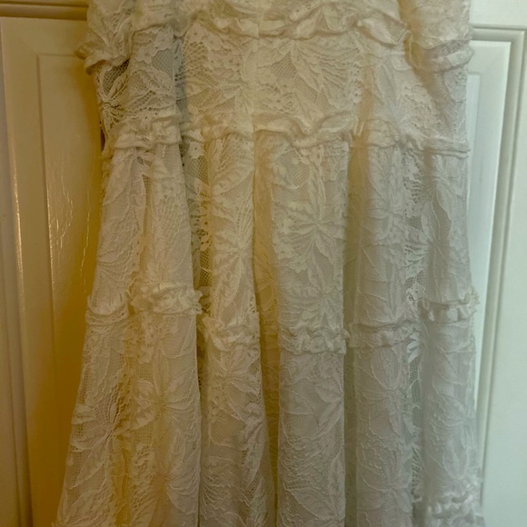 Fourteen Twelve | Dresses | Nwt Fourteen Twelve White Lace Ruffly Dress ...